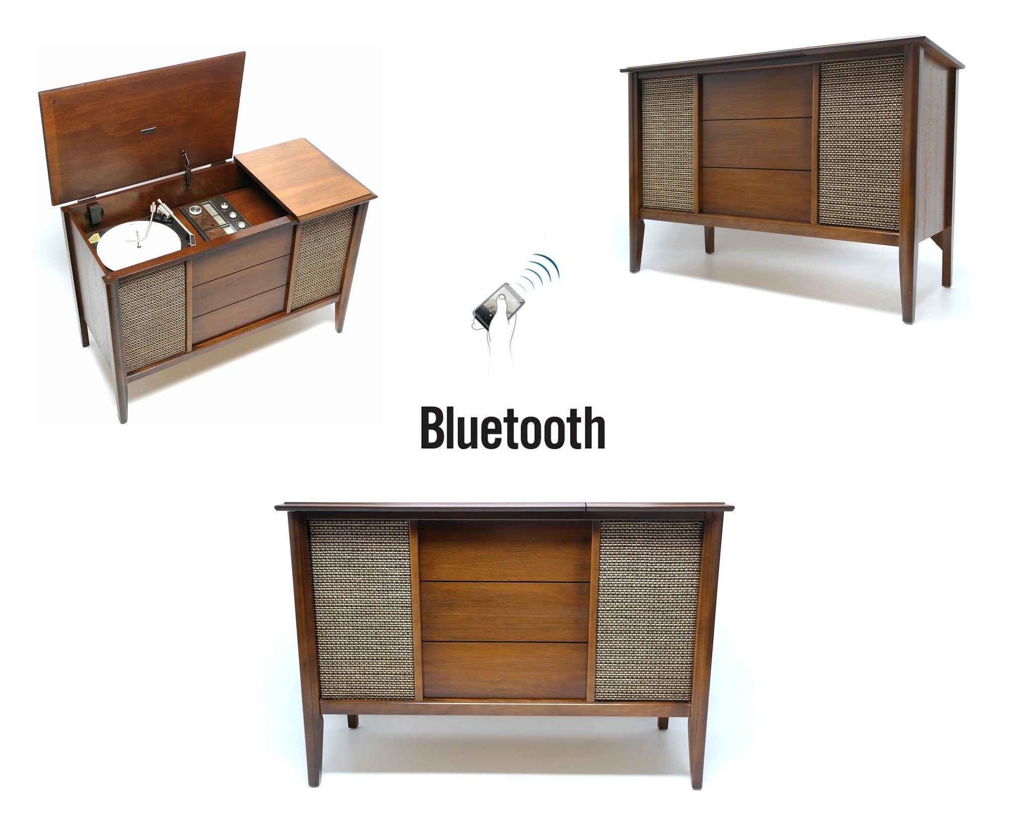 VINTAGE Mid Century Zenith Mini Stereo Console Bluetooth... – The ...