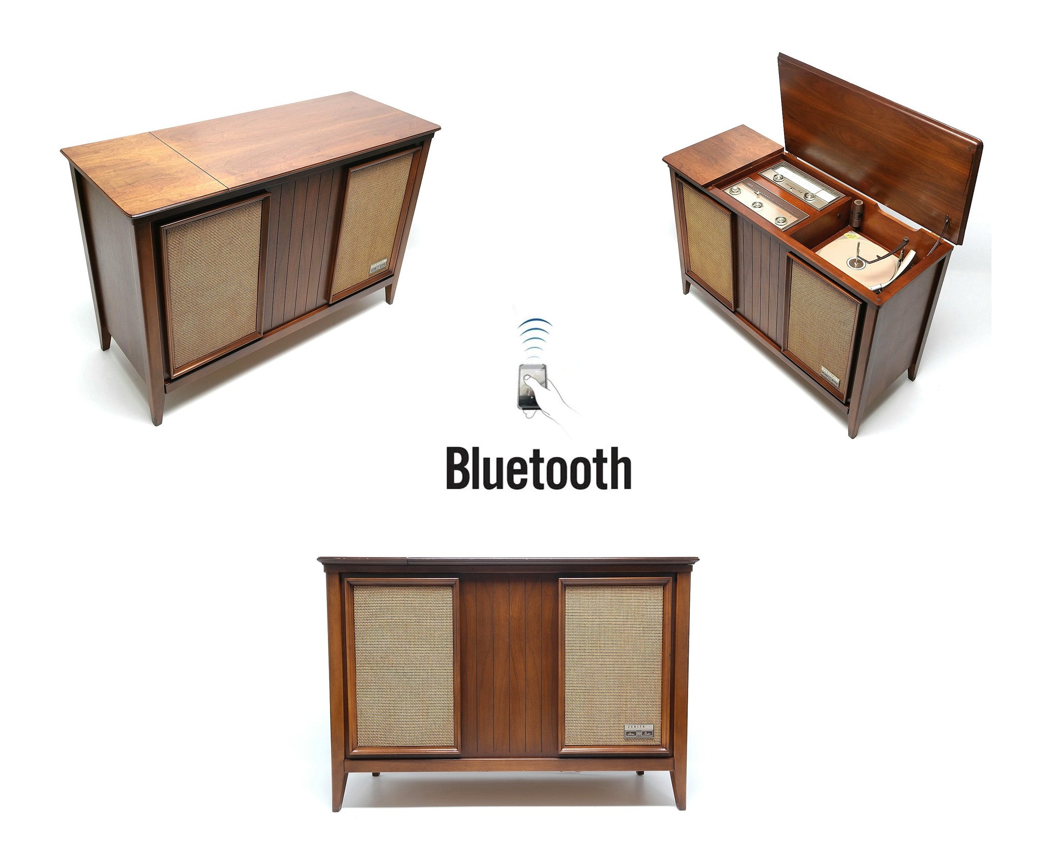 MCM STEREO - 60's - Mid Century Console Record Player -... – The ...