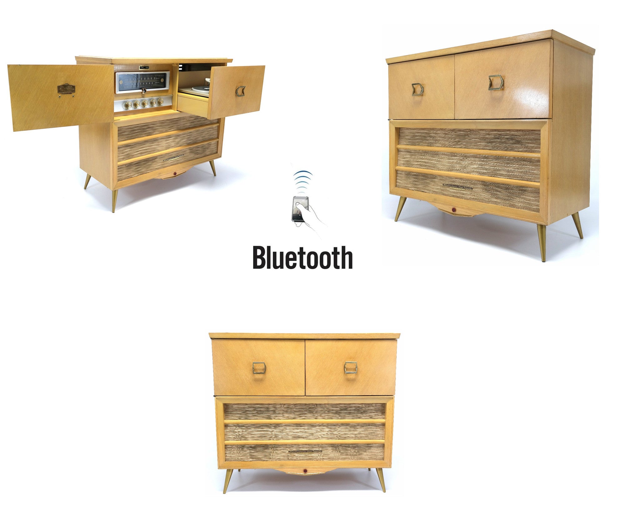 Mid Century Modern RCA STEREO CONSOLE - 50's - Mid... – The Vintedge Co.