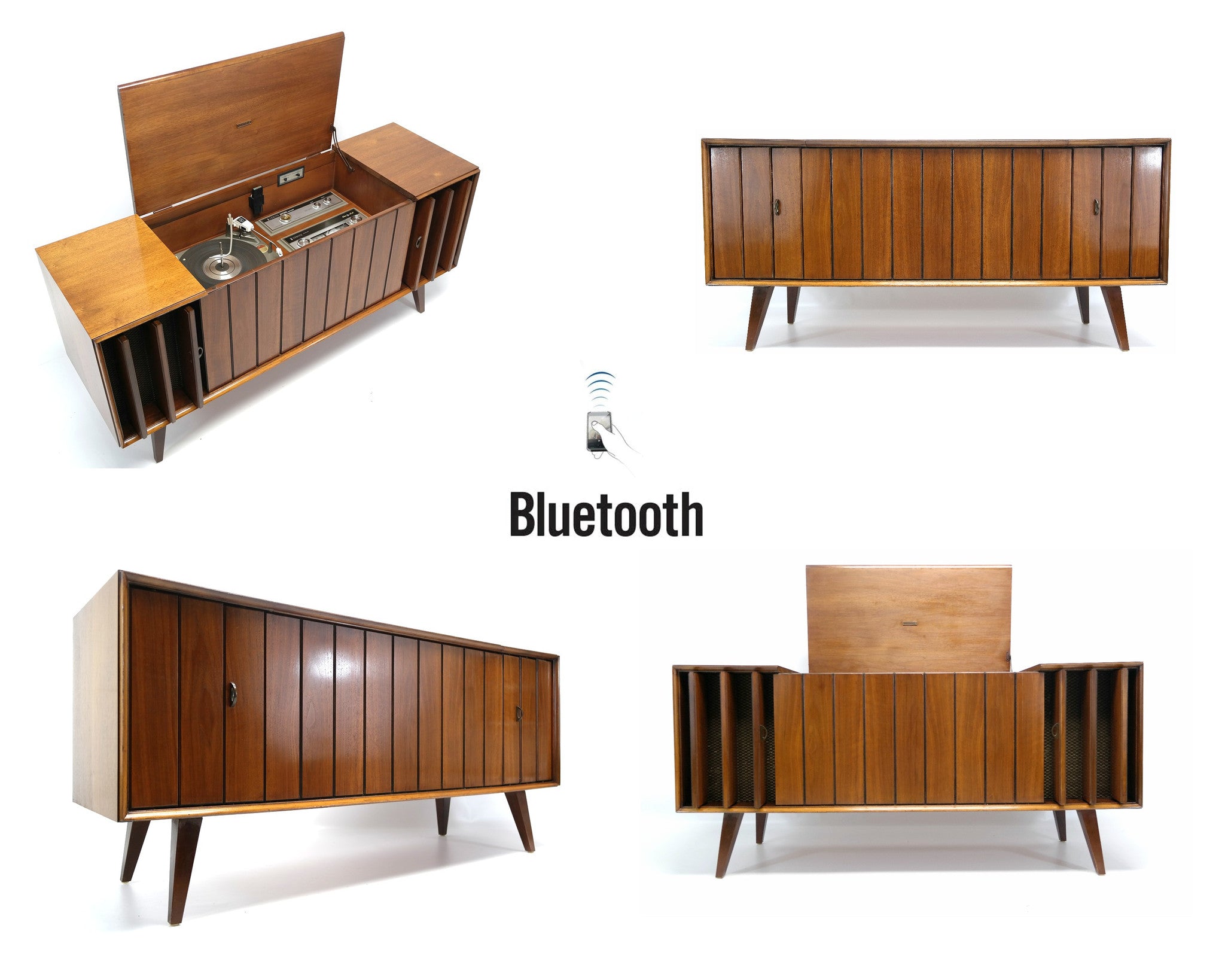 MCM STEREO - 60's - Mid Century Console Record Player -... – The ...