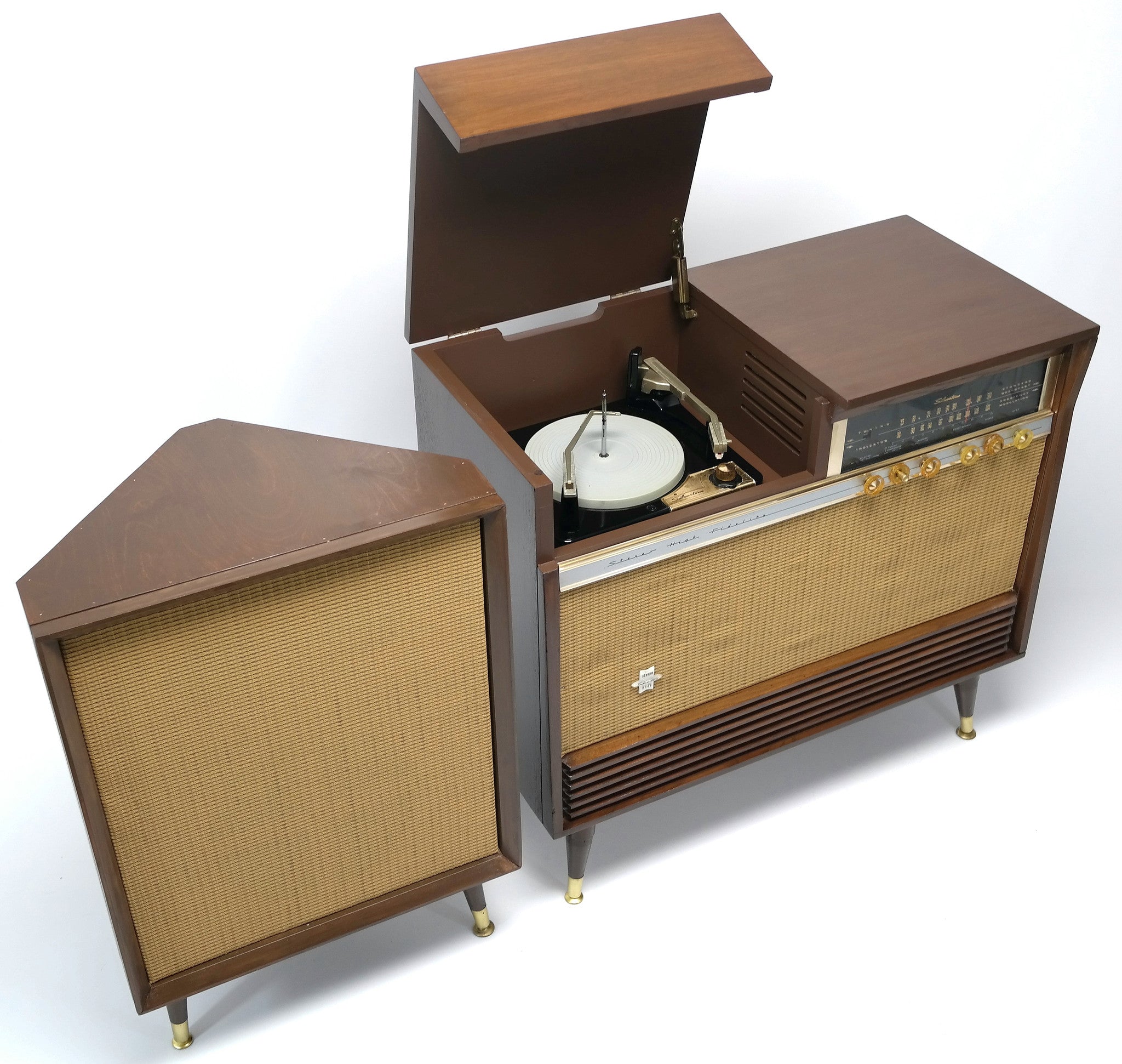 Mid Century Modern STEREO CONSOLETTE - 60's - Record... – The Vintedge Co.